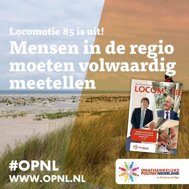 Locomotie 85 is uit! - Onafhankelijke Politiek Nederland